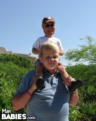 ManBabies – Funny and a little disturbing photos of men and their ...