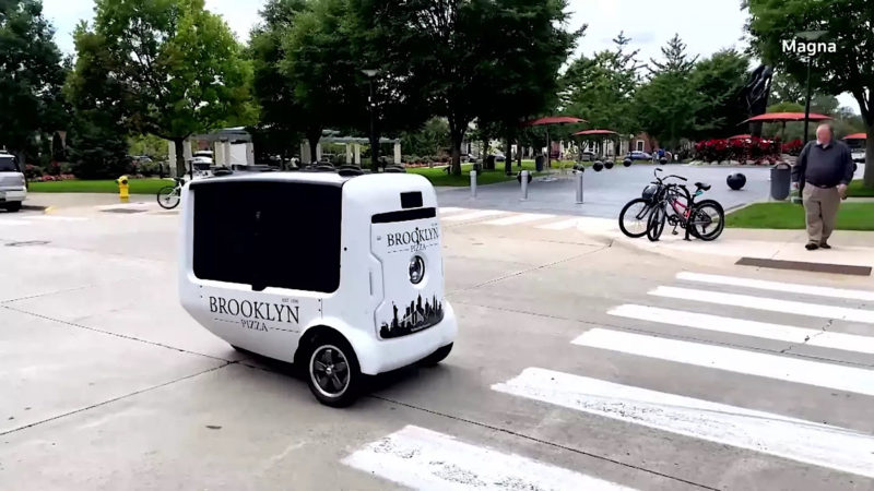 This electric autonomous delivery robot can bring pizza to your door ...