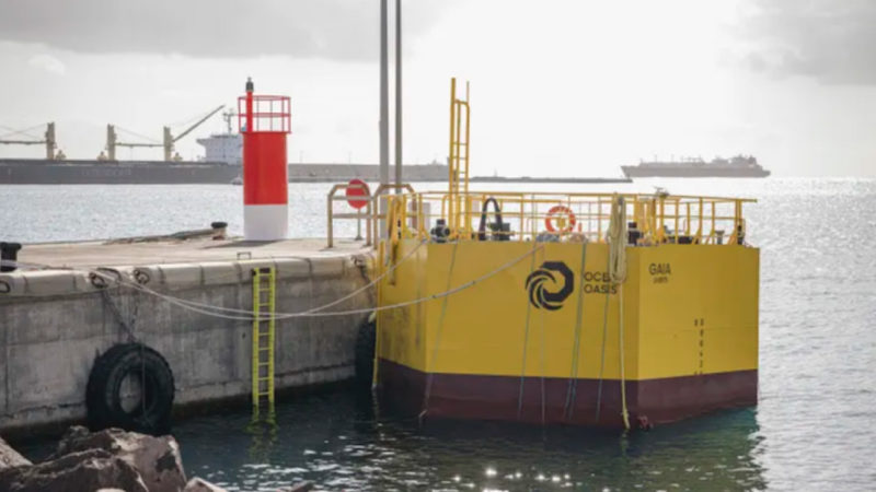 A wave-powered prototype device is aiming to produce drinking water ...